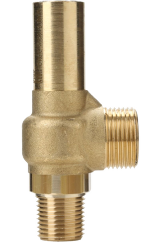 Safety valve D10/CS 30 bar - D10/CS 30 bar 1/2" NPT brass - Elektronika ...