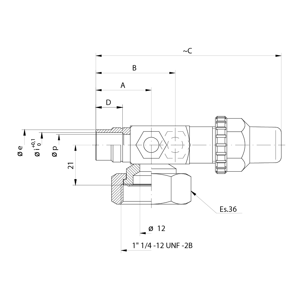 Rotalock valve 39108R - Elektronika S.A.