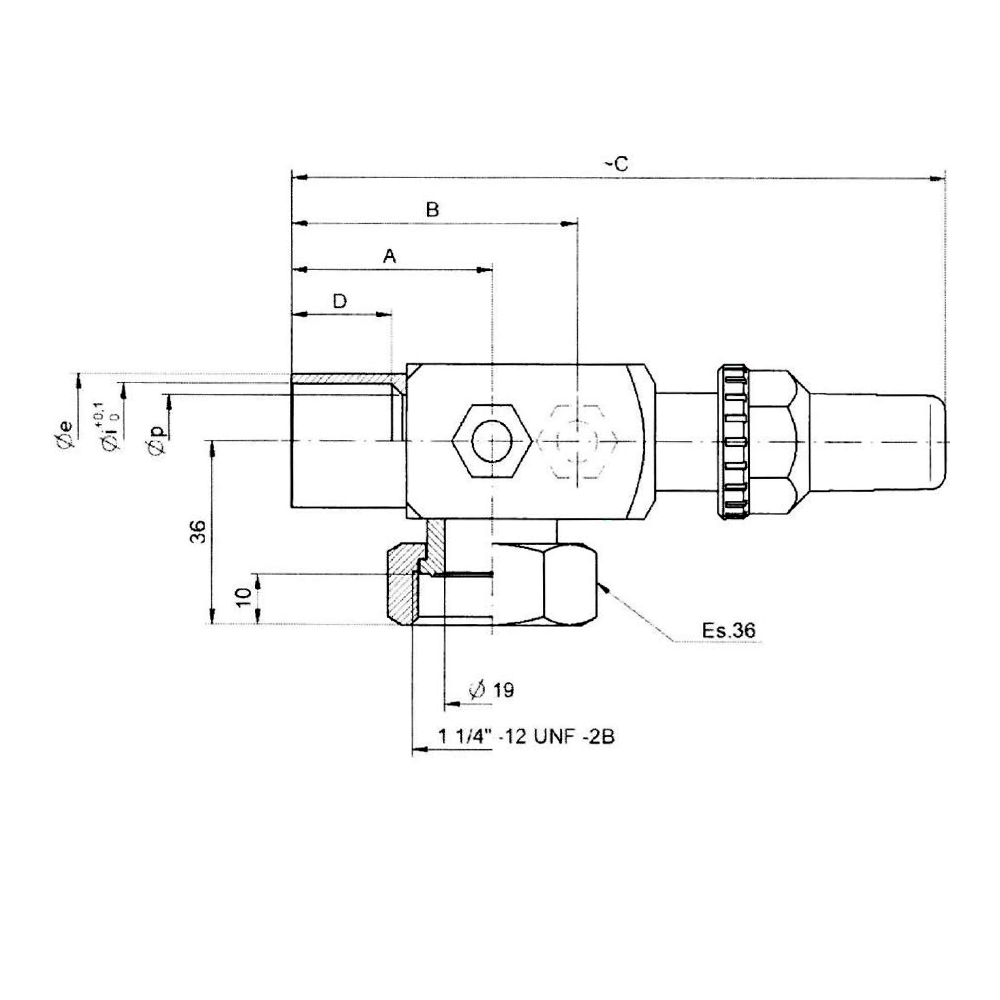 Rotalock valve 43302R - Elektronika S.A.